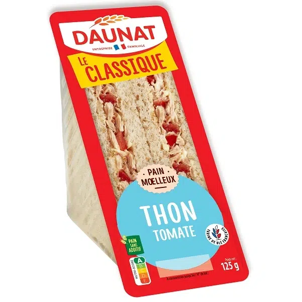 Sandwich Le Club Classique Thon Tomate Daunat