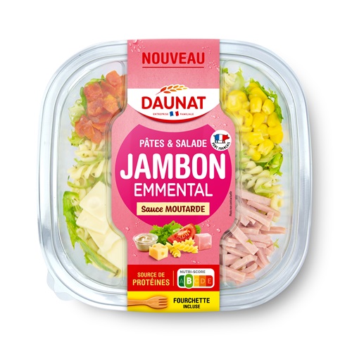Salade de pâtes Jambon Emmental Daunat